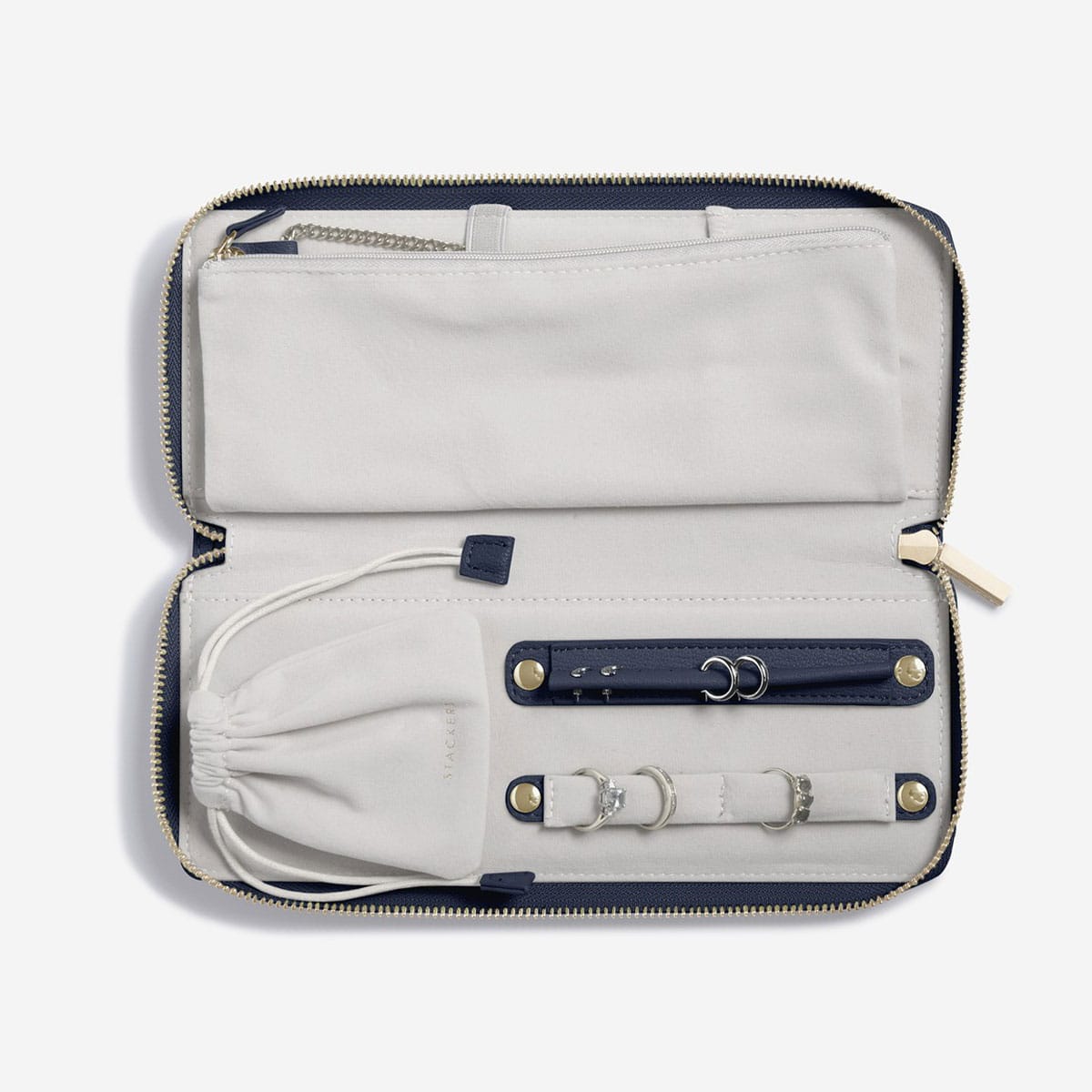 Navy Blue Jewellery Wallet - Stackers