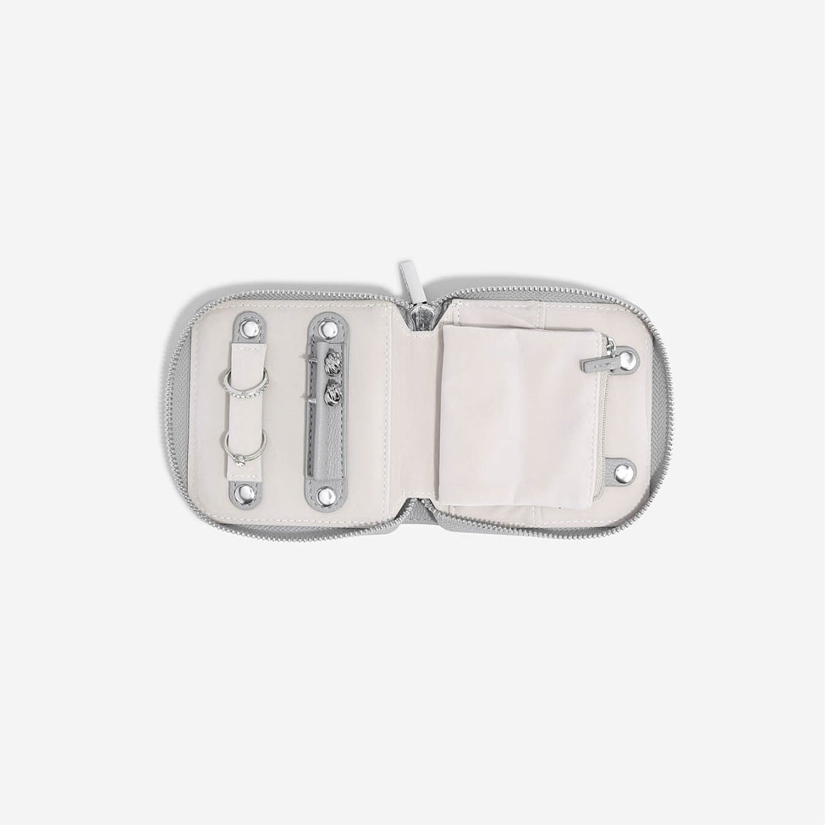Pebble Grey Compact Jewellery Wallet - Stackers
